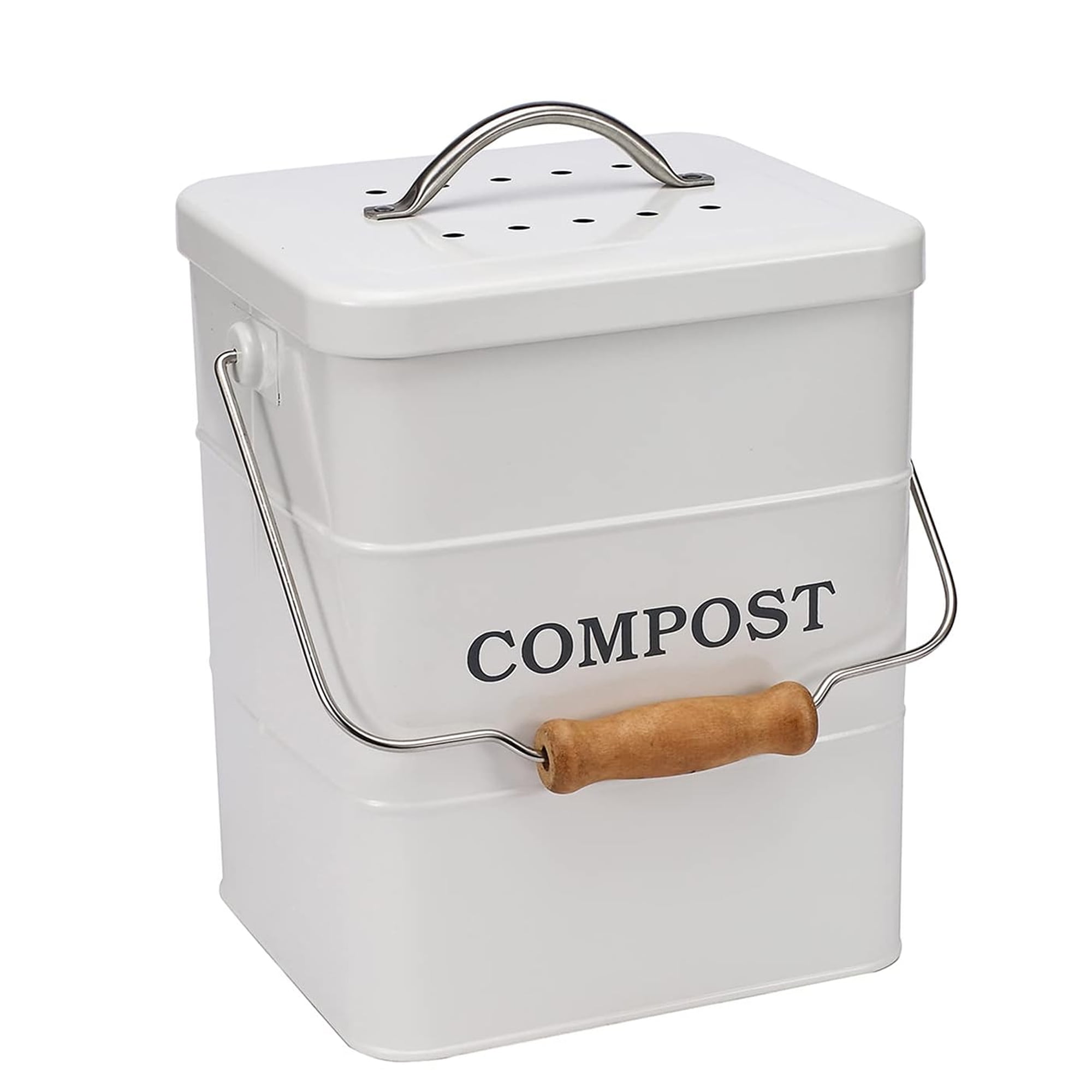 Pethiy Compost Bin for Kitchen Countertop, Compost Bucket for Kitchen ...