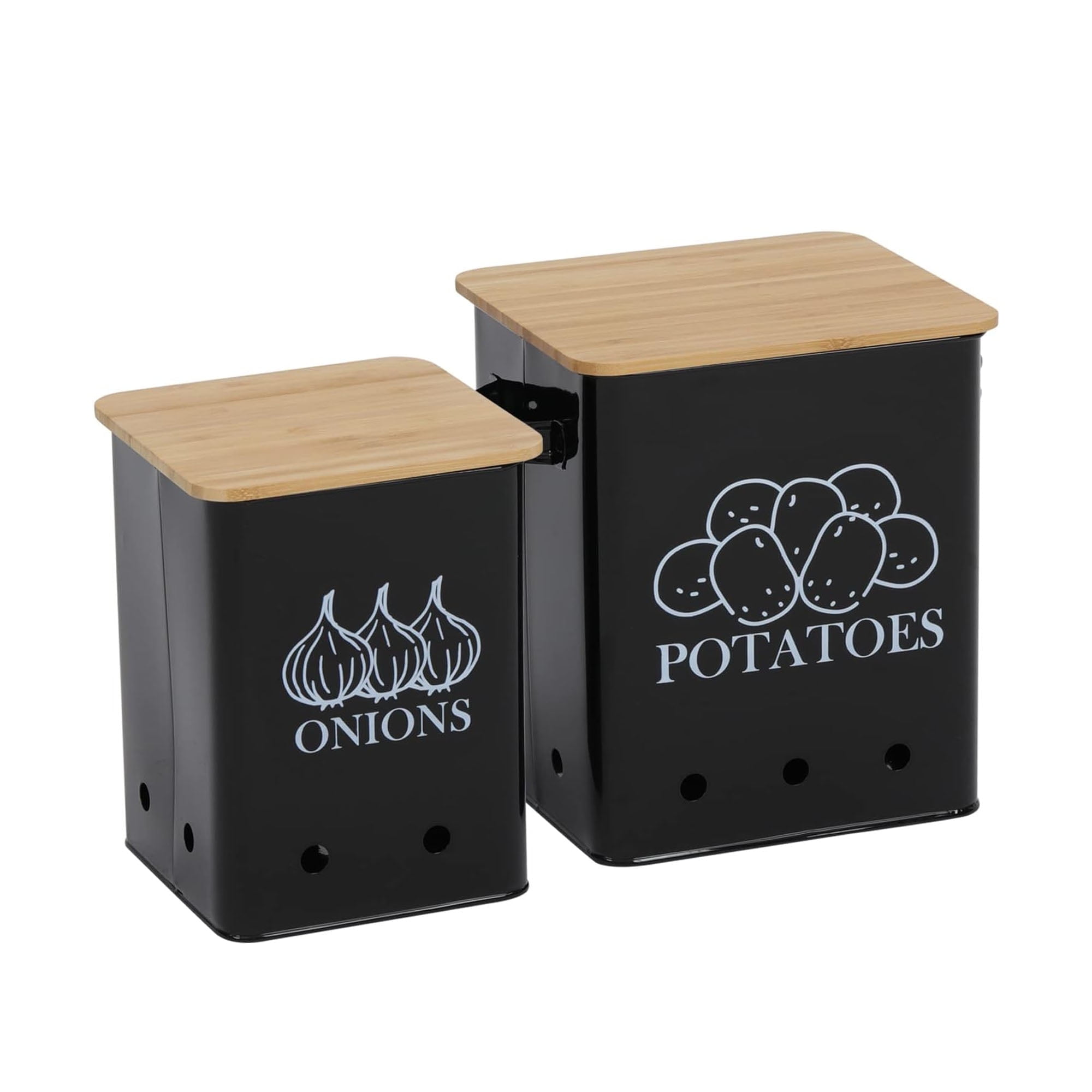 Pethiy Potato Onion Storage Bin, Kitchen Storage Canister, Kitchen ...