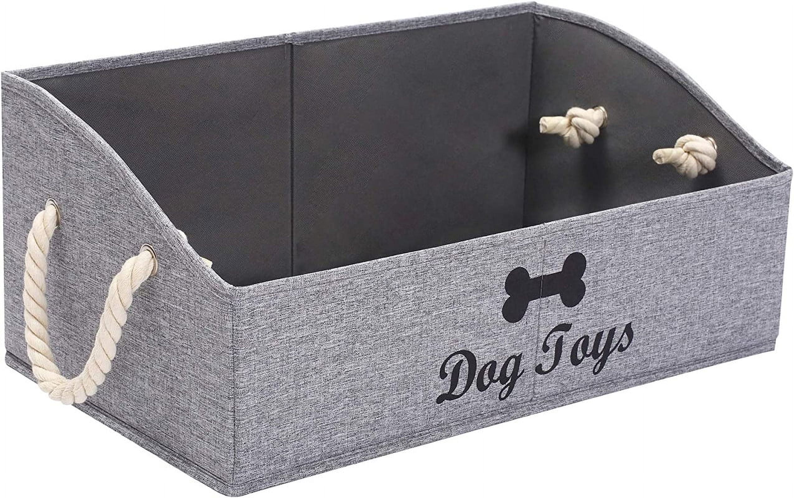 Pethiy Large Dog Toy Storage Container - Collapsible Pet Toy Box for ...