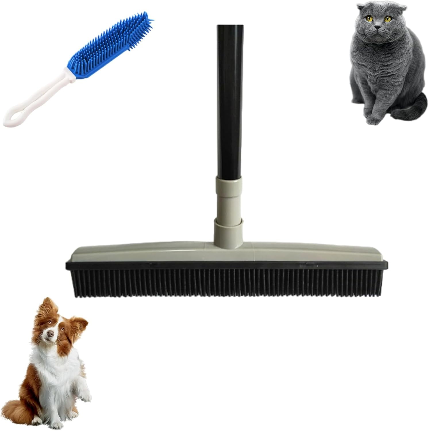 Petibo Pet Broom, Pet Hair Removal Broom, Petibopet, Pet Hair Broom for ...