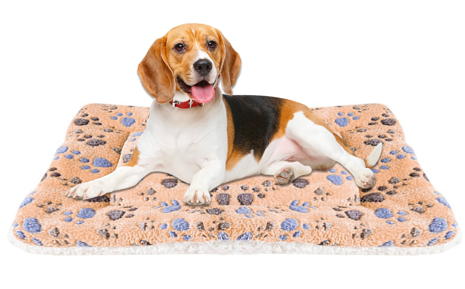 GustaveDesign Large Dog Pet Sleep Mat Soft Warm Reversible Fleece Crate ...