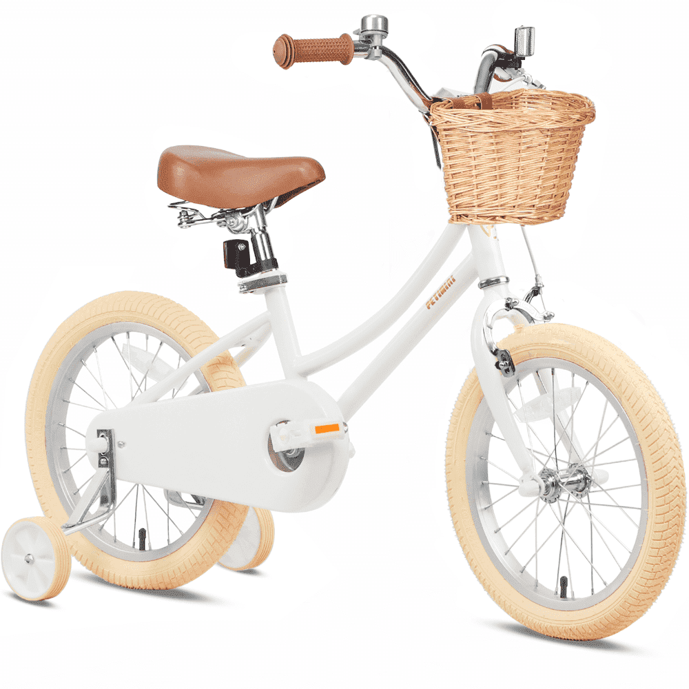 Petimini 16 Inch Little Kids Bike for Age 4 5 6 7 Years Old Girls Retro ...