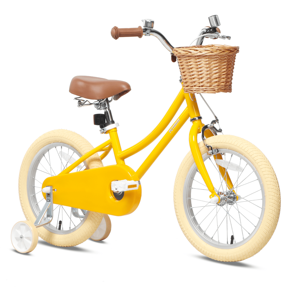 Petimini 18'' Kids Bike for 5-8 Year Old Girls, Vintage Style Bicycle ...