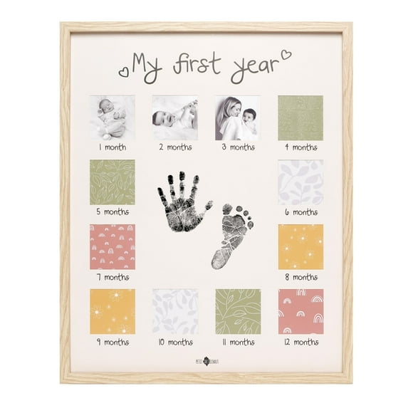 Baby Picture Frames in Black and White for Wall and Tabletop Display
