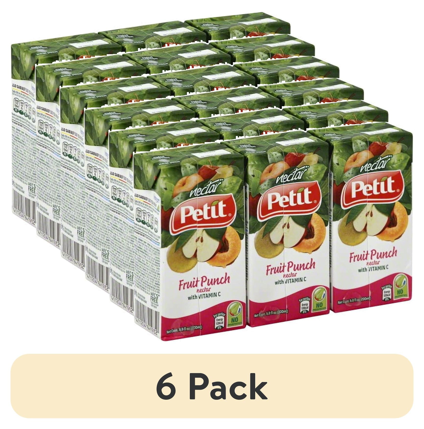 (6 pack) Petit Nectar Straw Banana 3 Pack 200ml - Walmart.com