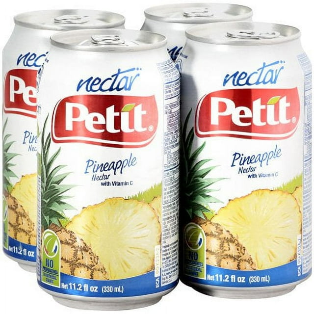 Petit Pineapple Nectar 11.2 fl oz, 4 Ct., Nectar Juice - Walmart.com