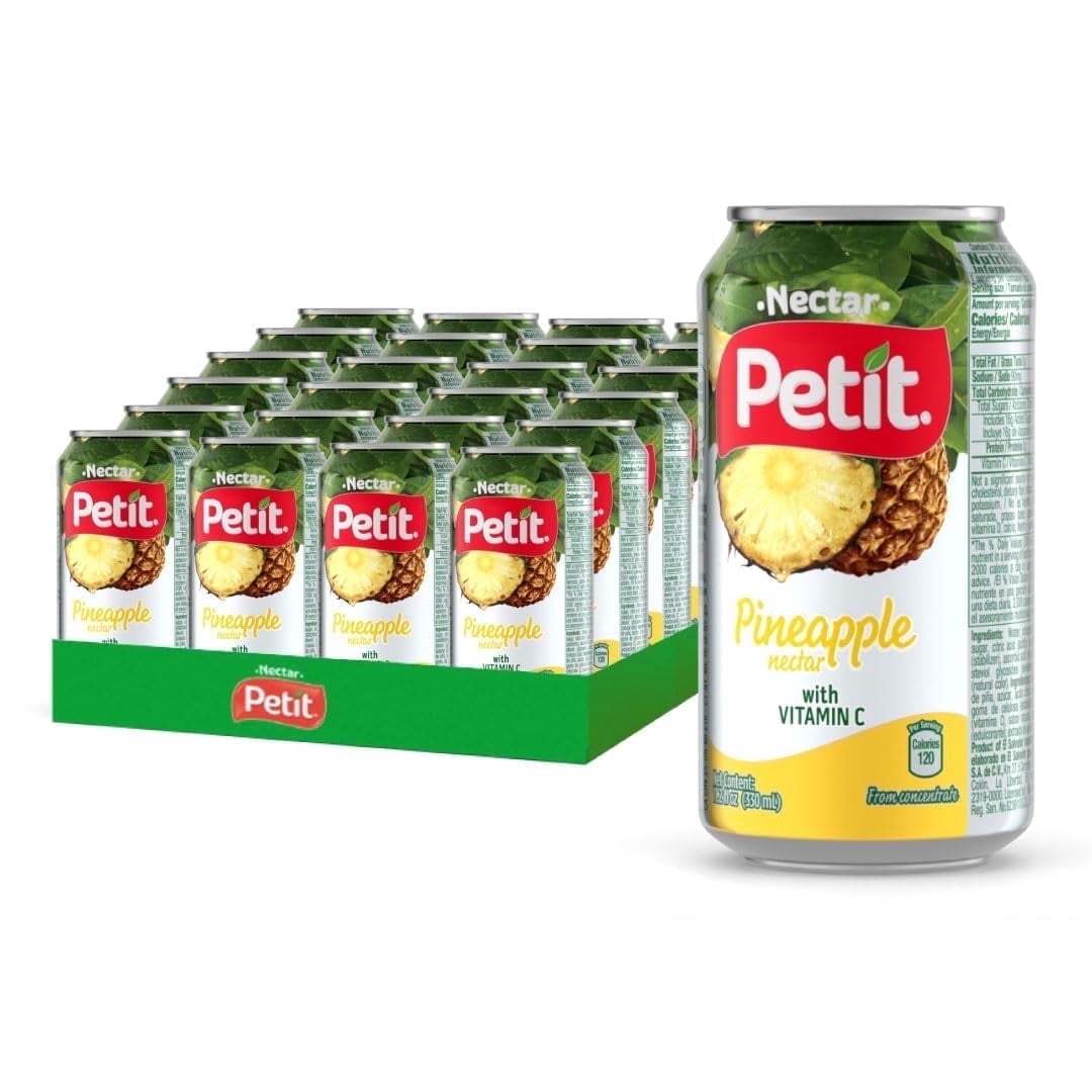 Petit Pineapple Nectar, 330 ml Cans (Pack of 24) – Refreshing Tropical ...