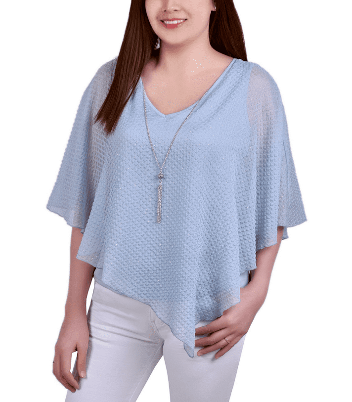 Petite Chiffon Poncho With Matching Tank - Walmart.com