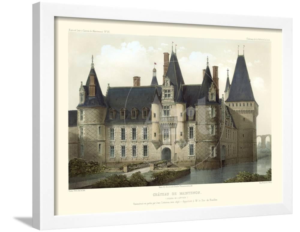 Petite French Chateaux II, Framed Art Print Wall Art by Victor Petit ...