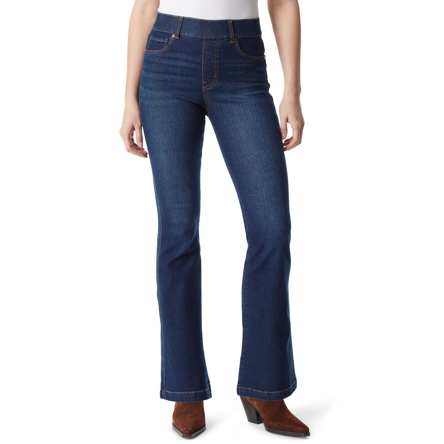Petite Gloria Vanderbilt Shape Effect Pull-On Flare Jeans Color ...
