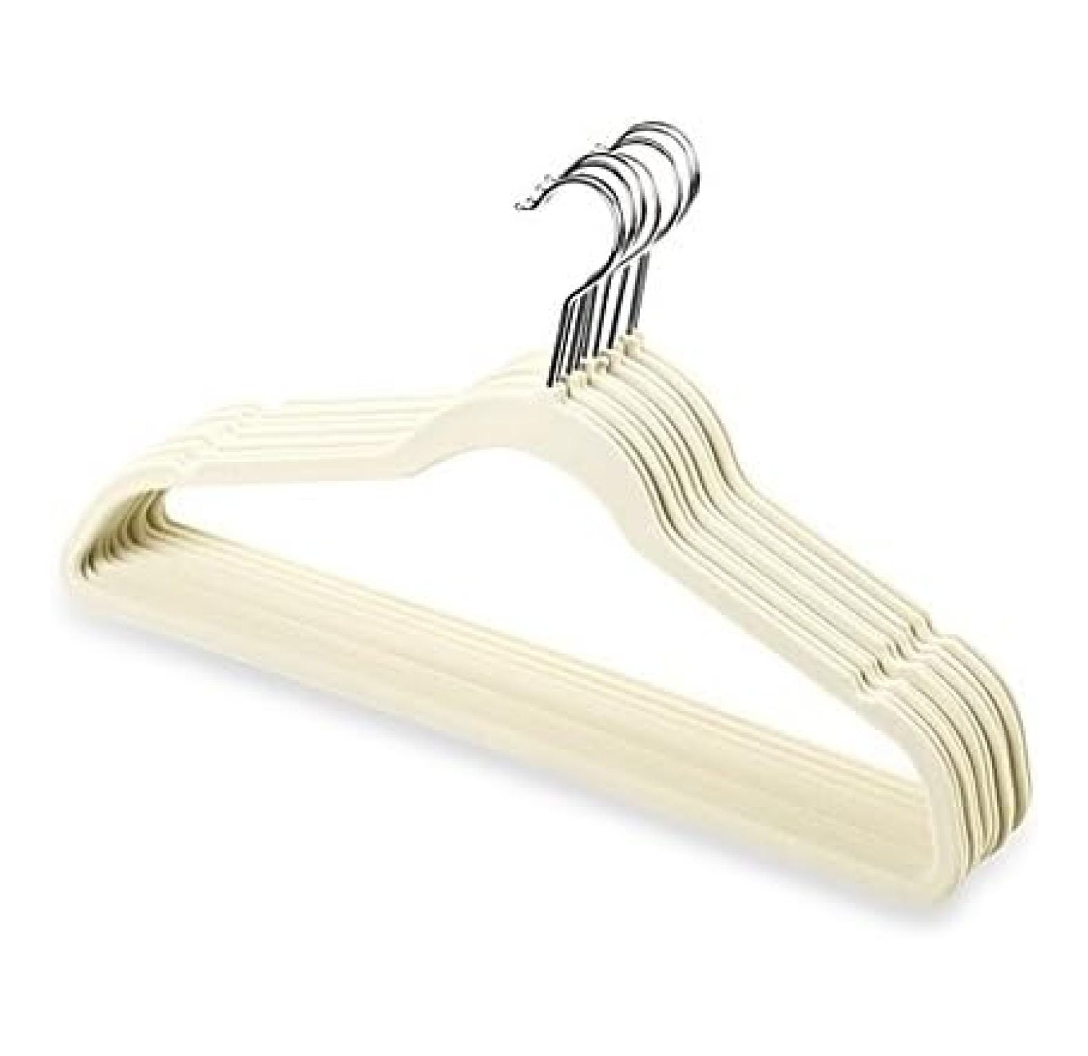 Petite Hangers 50 Pack - 14.5 Inch Linen Suit Hangers for Women - Space ...