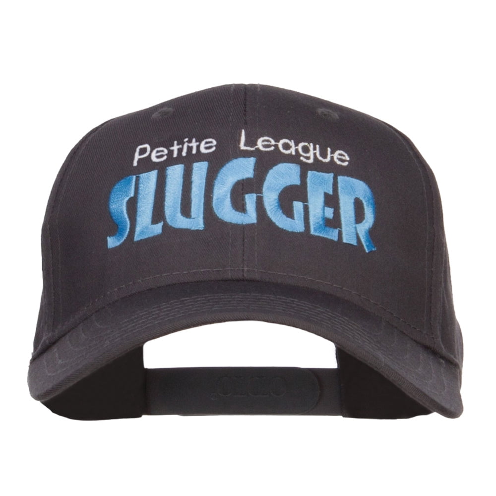 Petite League Slugger Embroidered Cotton Twill Cap - Charcoal Grey OSFM - Walmart.com