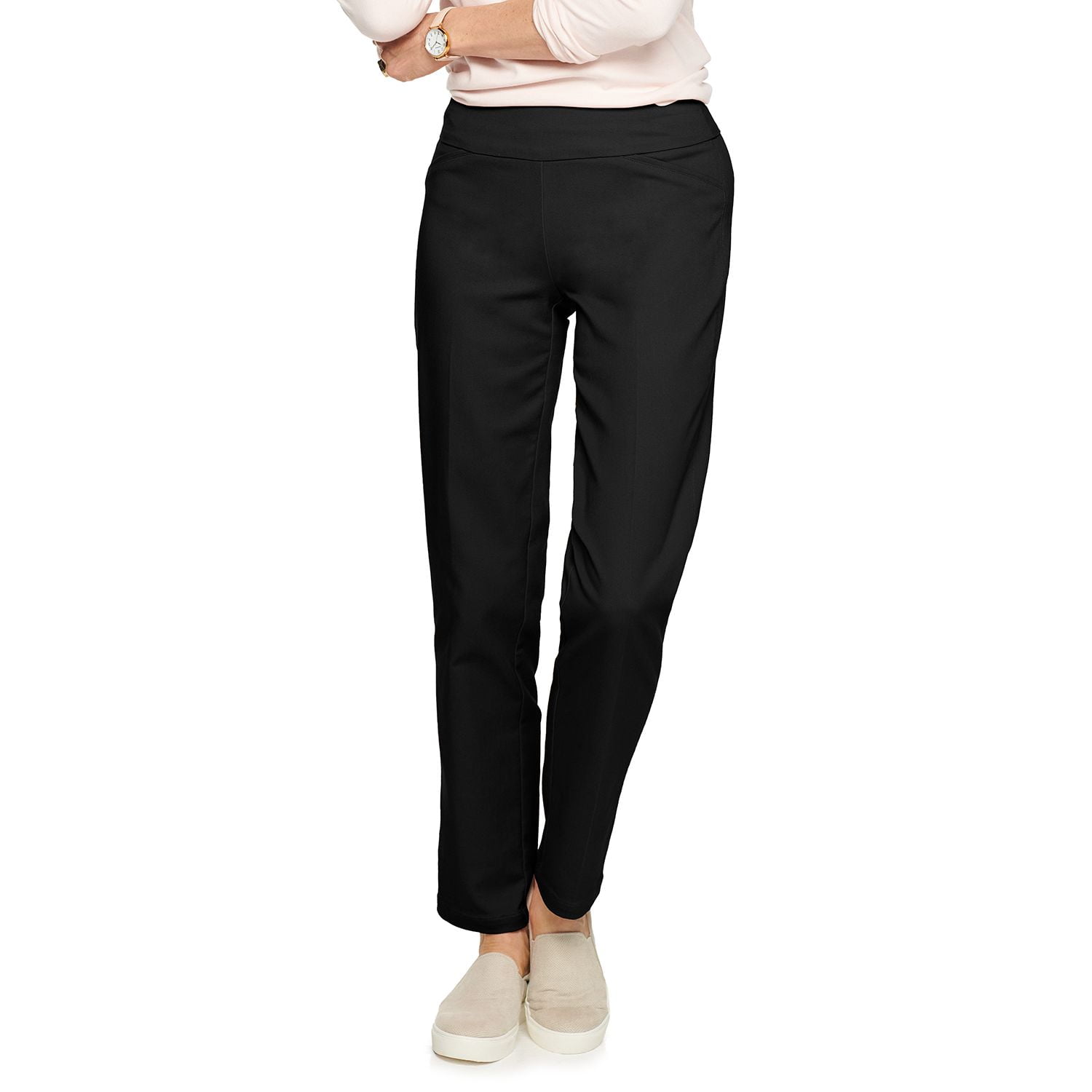 Petite Women's Croft & Barrow® 4-Pocket Effortless Stretch Pull-On ...