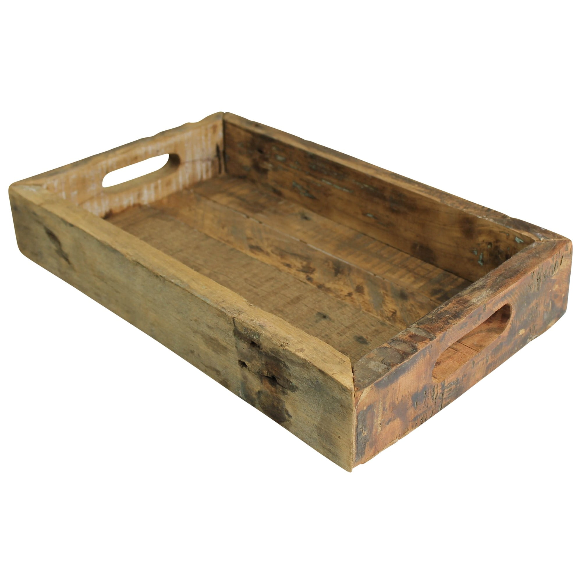 Petite Wooden Block Serving Tray - Walmart.com