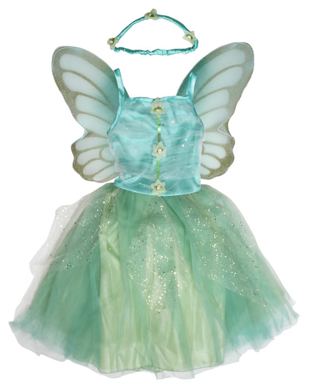Petitebelle Wing Dress Costume (Mint Green, 2-4 Years) - Walmart.com