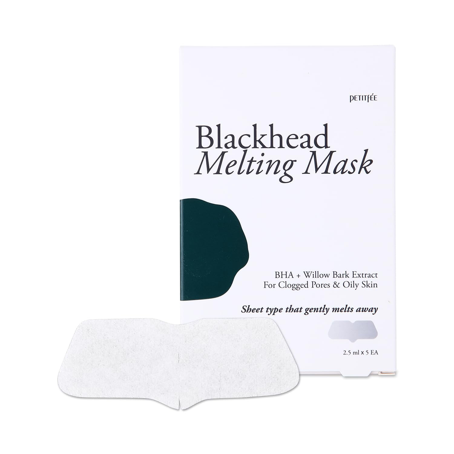 Petitfee Blackhead Melting Mask TMA2 5ea - Gentle Nose Mask for ...