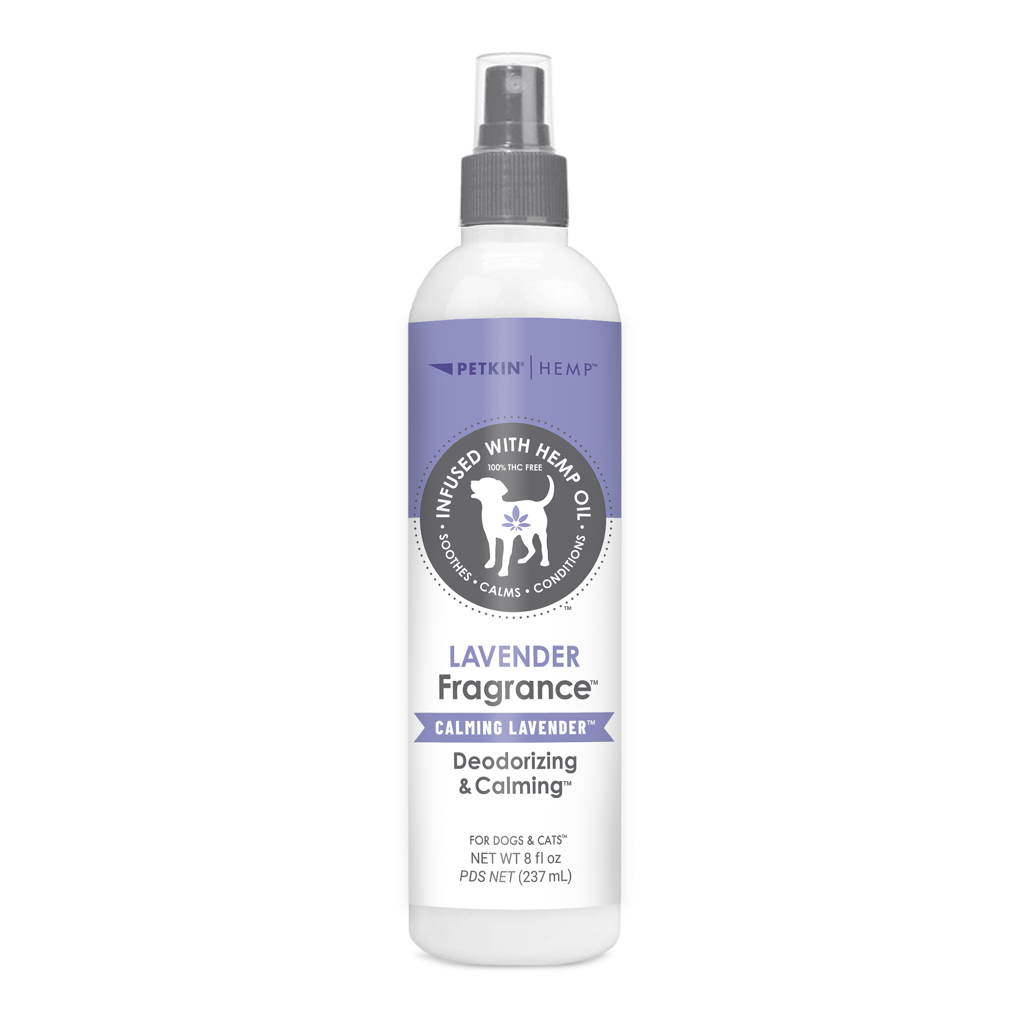 Petkin Lavender Pet Fragrance, Hemp Oil Infused, Calming, 8oz - Walmart.com