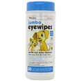 Petkin, Pet Eye Wipes, 80 Extra Moist, Jumbo Size, Tear Stain Remover ...