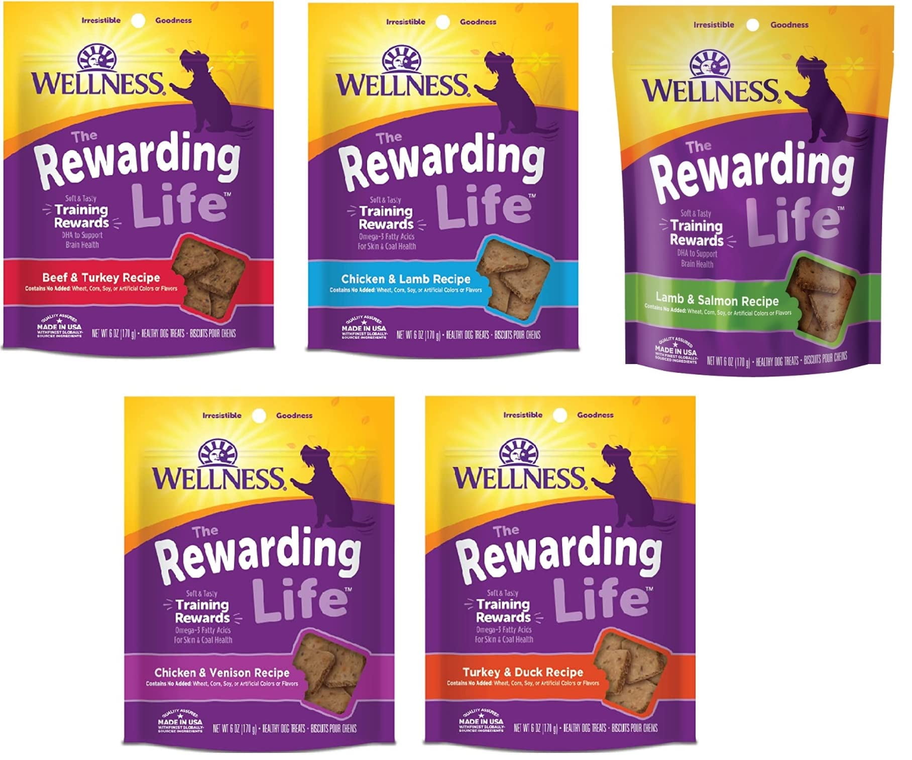 Petlewa Wellness-Wellbites Natural Grain Free Soft COC1Dog Treats, 5 ...