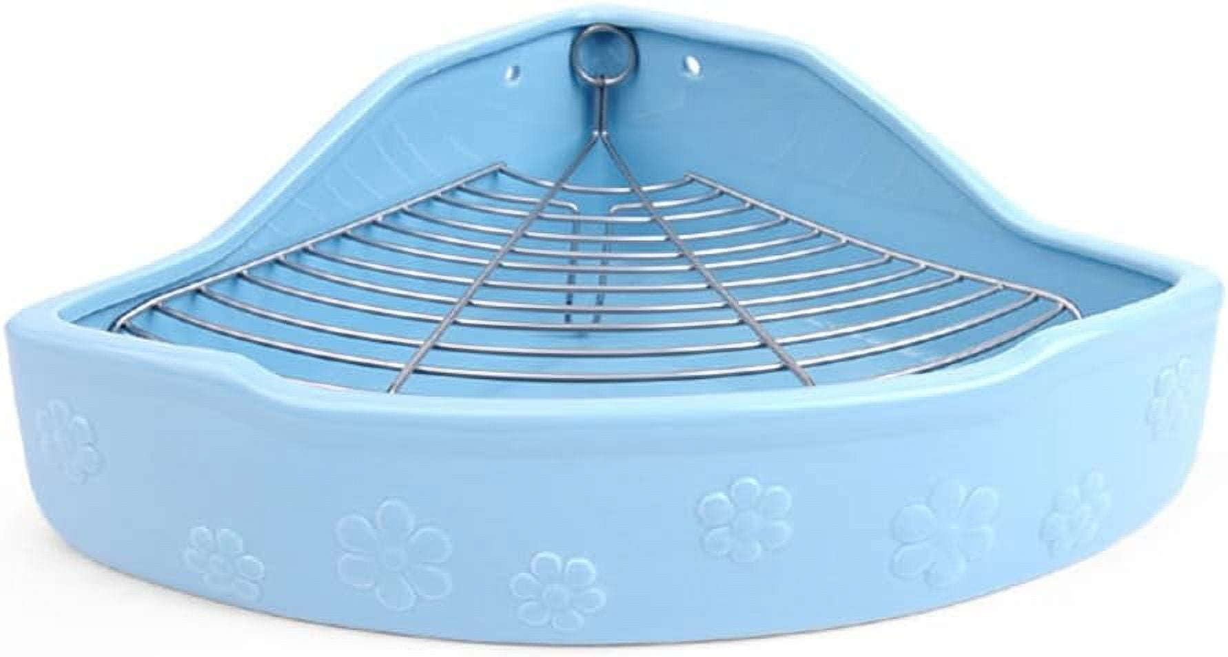 Petlex Rabbit Litter Box Ceramic Toilet Cage Corner Guinea Pig Litter ...