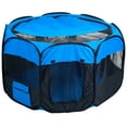 "Petmaker Portable Small Puppy Collapsible Pet Travel Playpen, Foldable ...