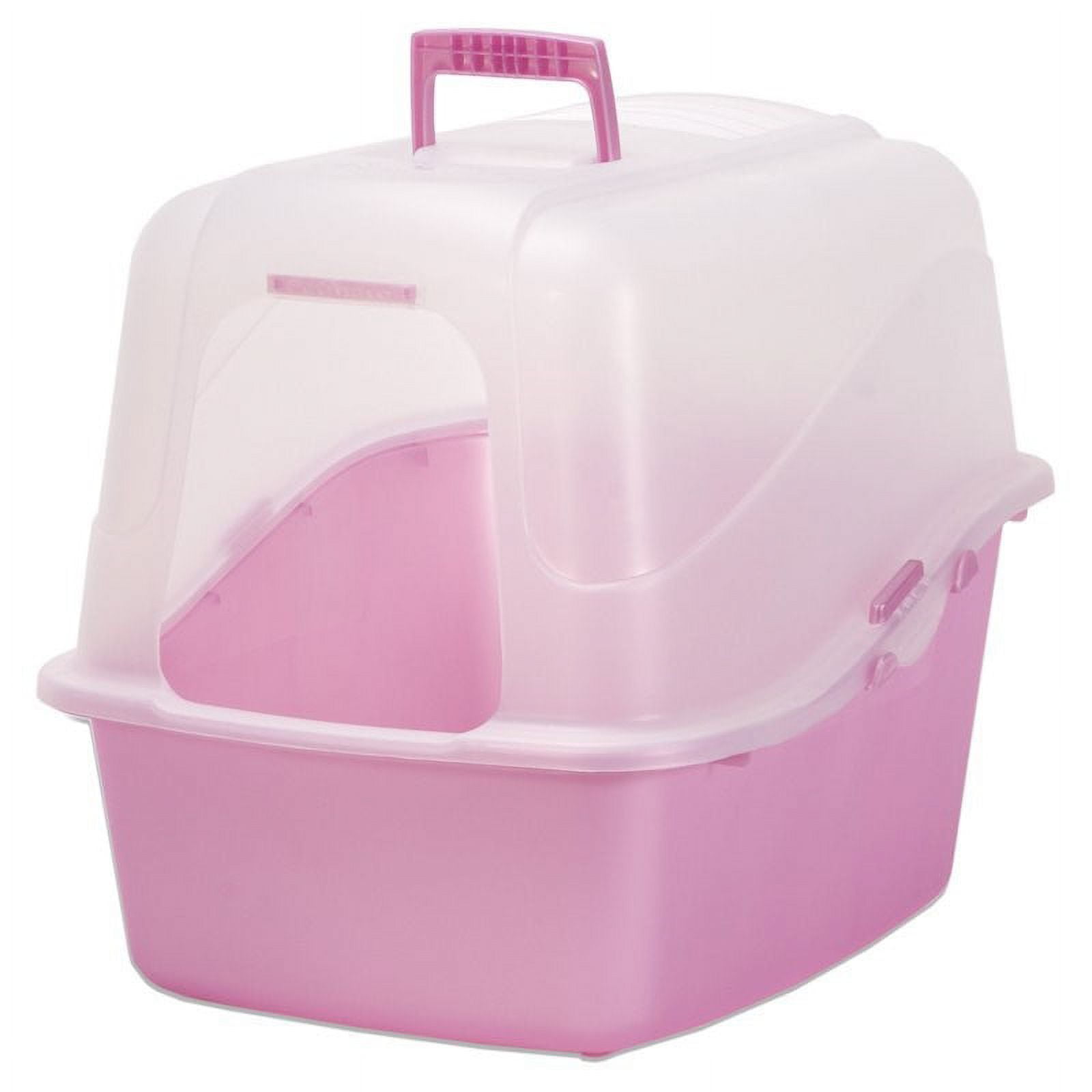 Petmate Cat Litter Box Hood Set, Translucent Jumbo - Walmart.com
