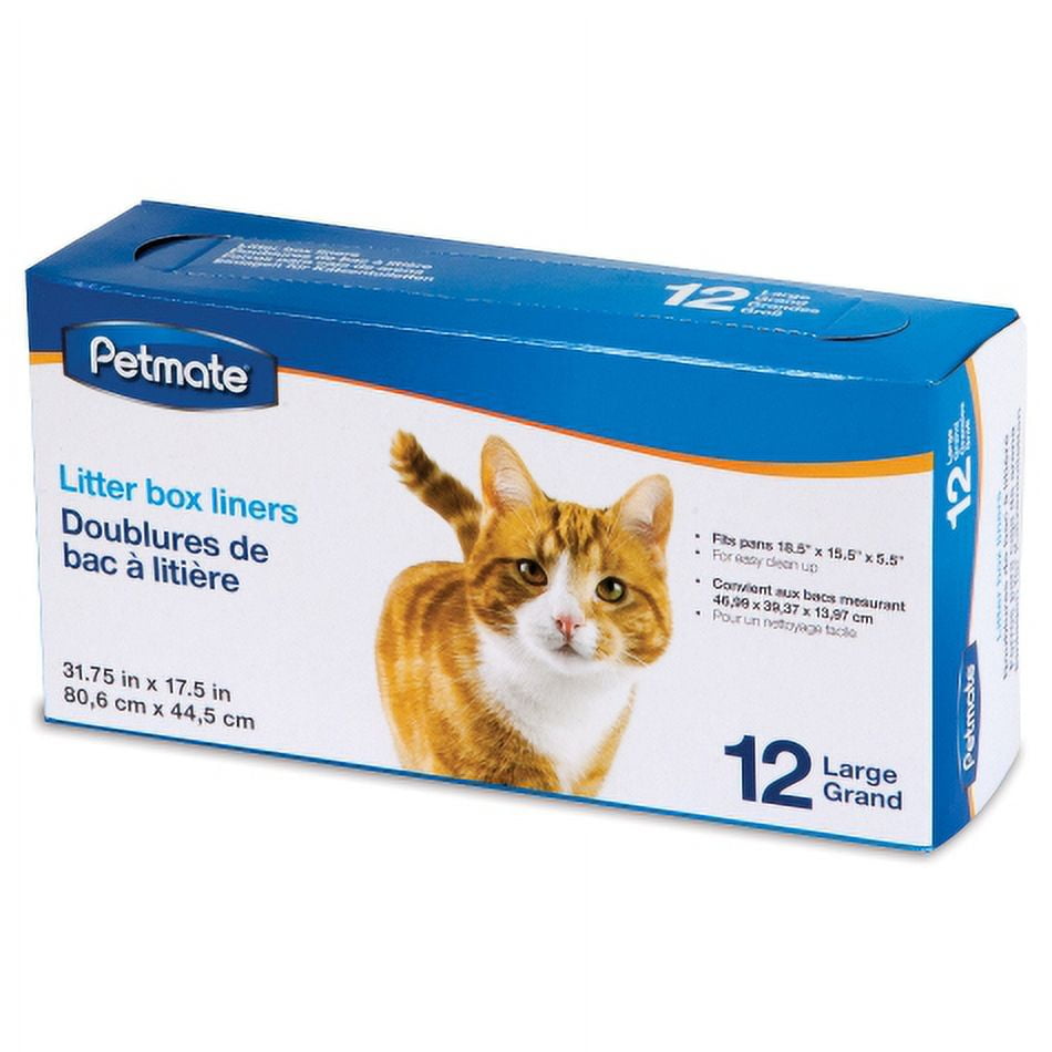 Petmate, Cat Litter Box Liners, Medium, 12 count - Walmart.com