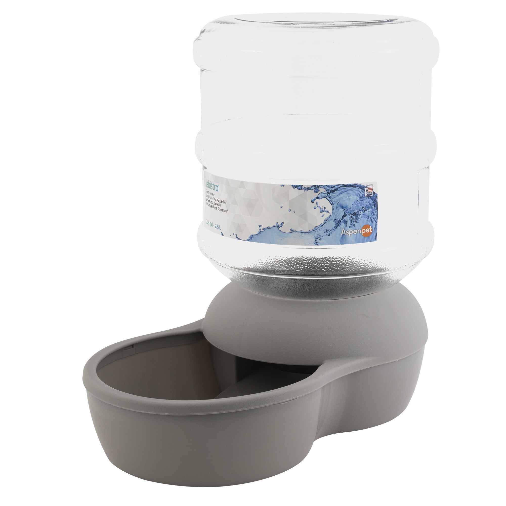Petmate Lebistro Gravity Pet Waterer Automatic Water Dispenser For Dogs ...