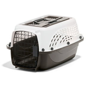 Petmate Plastic Carrier for Dogs & Cats, 2 Door Top Load Travel Kennel ...