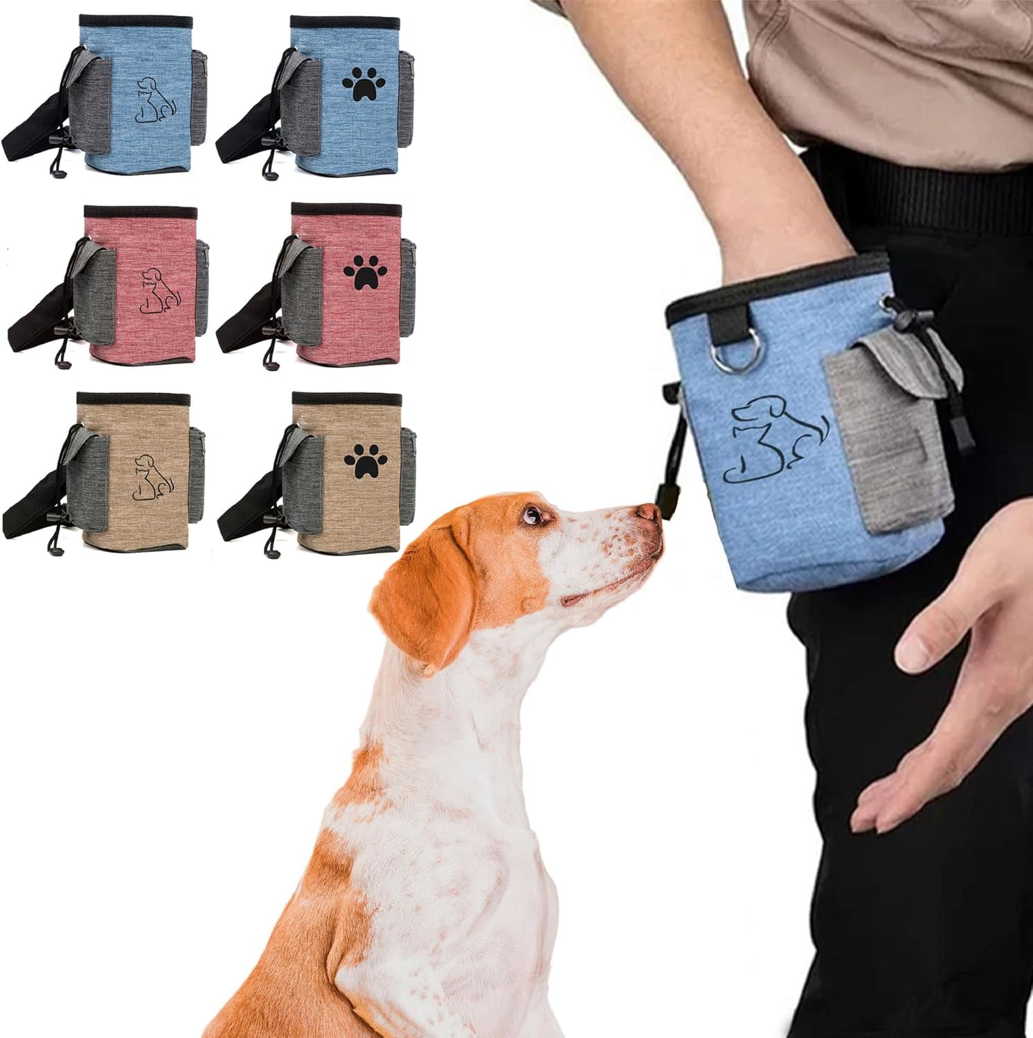 PetnBeyond Dog Treat Pouch Lightweight and Portable Pet Safe Treat Bag ...