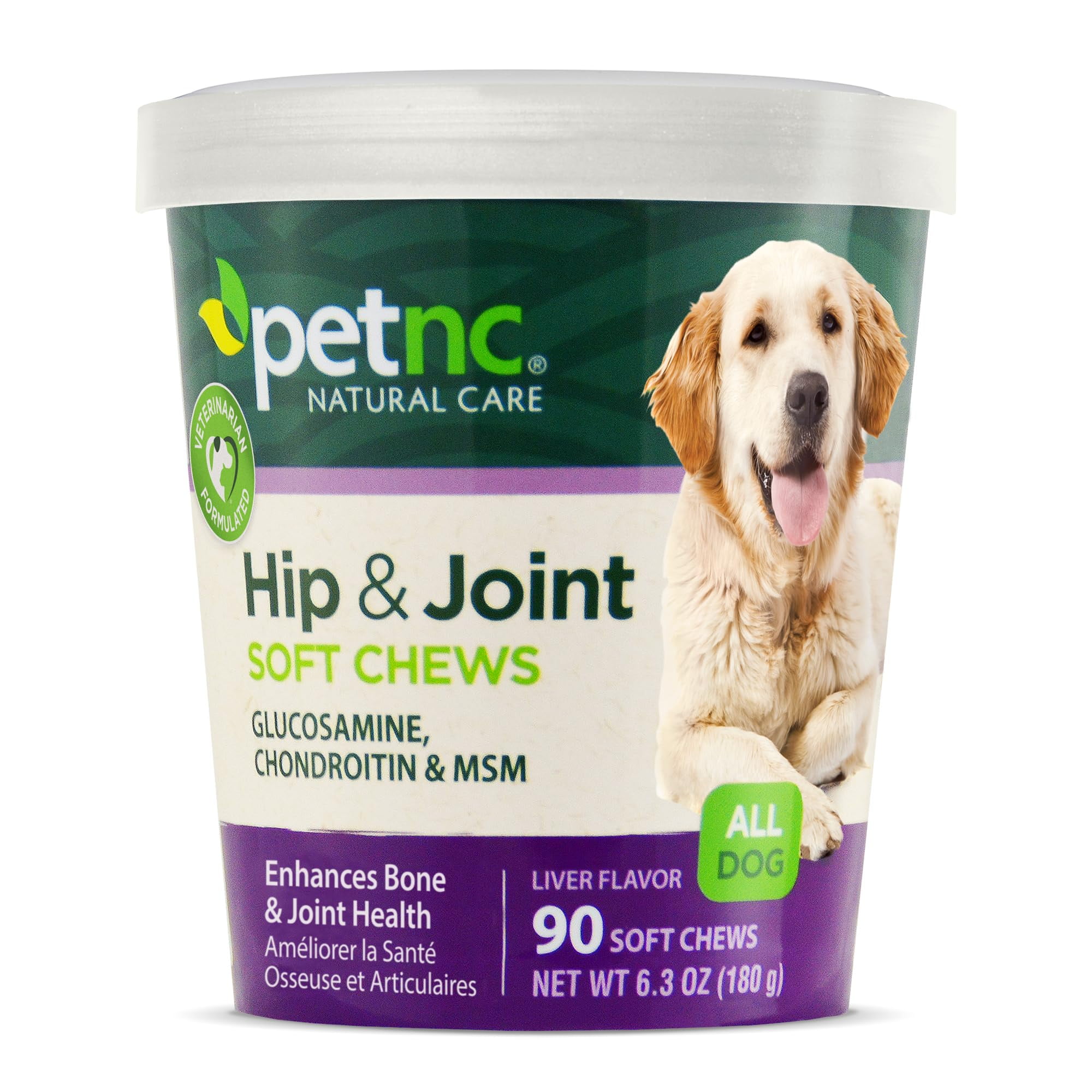 Petnc Natural Care Hip MMF7 & Joint Health Supplement Dogs (90 Chews ...