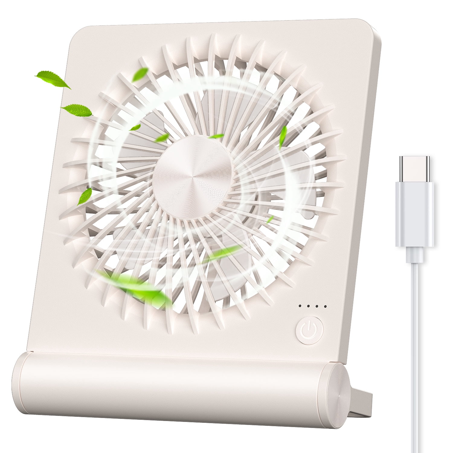 Petocase 6 in 3-Speed USB Rechargeable Portable Mini Desktop Fan ...