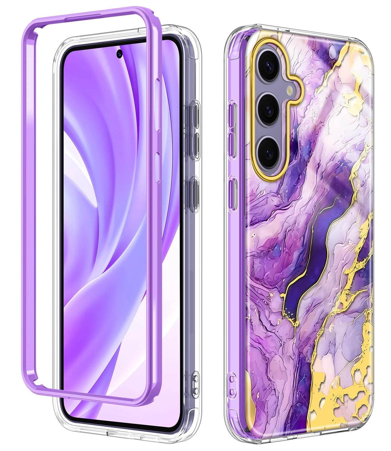 Petocase Shockproof Marble Slim Rugged Cell Phone Case for Samsung ...