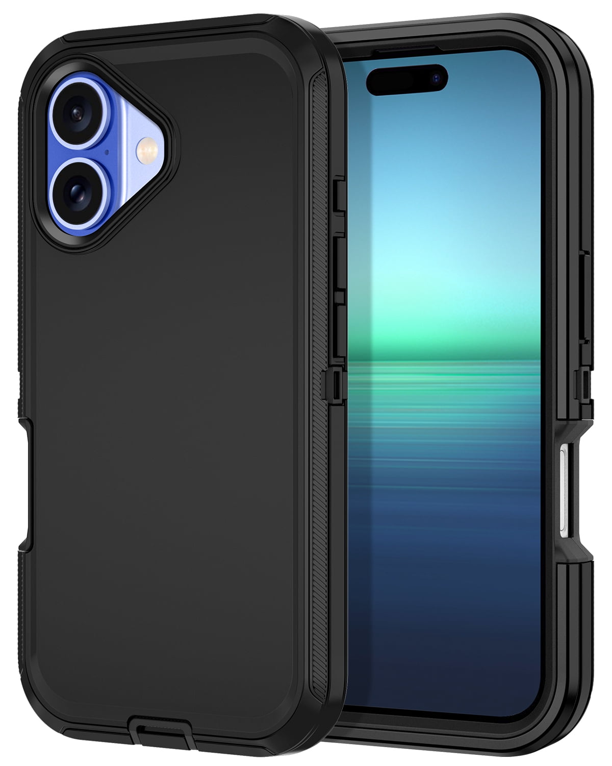 Petocase for iPhone 16 Case,Shockproof Dust/Drop Proof 3-Layer Full ...