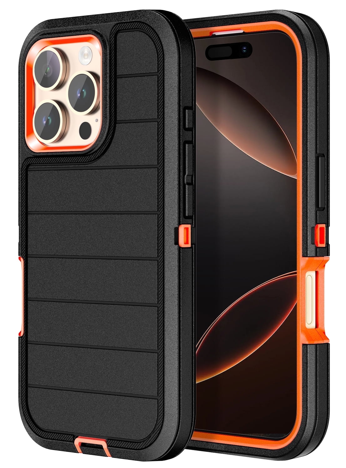 Petocase for iPhone 16 Pro Max Rugged 3-Layer Protective Case, Full ...
