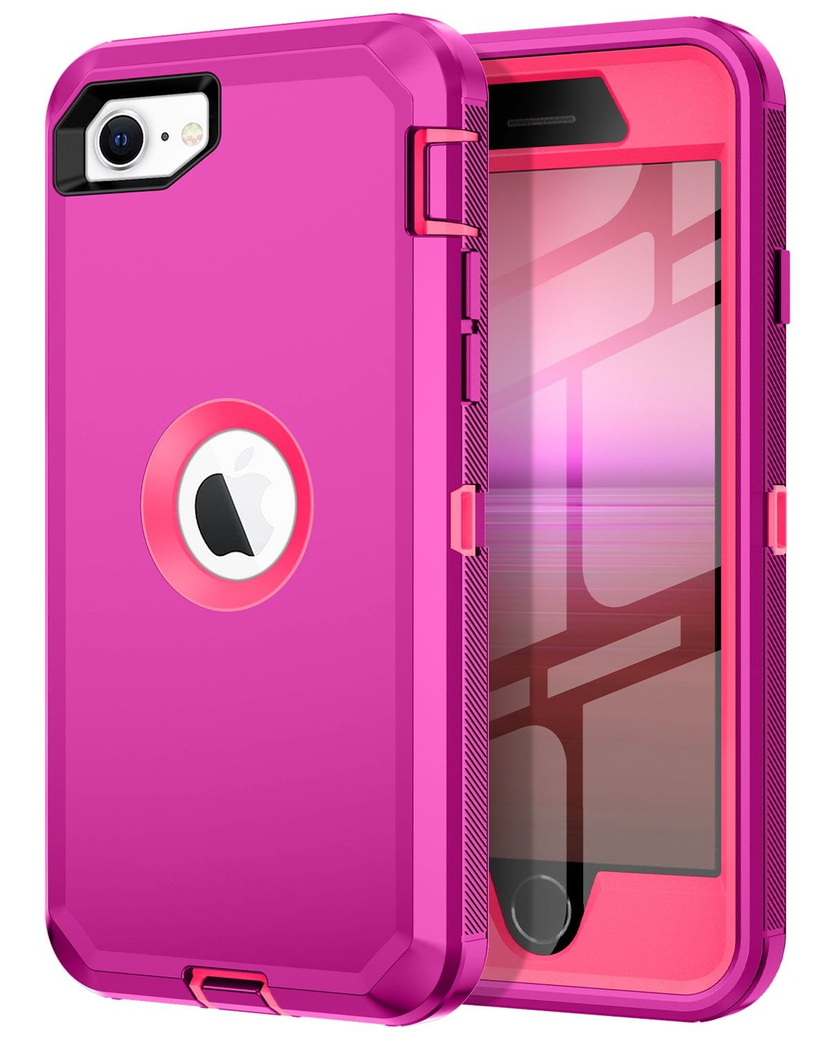 Petocase iPhone SE Case 2022/2020 3rd/2nd Gen, Shockproof 3-Layer Full ...