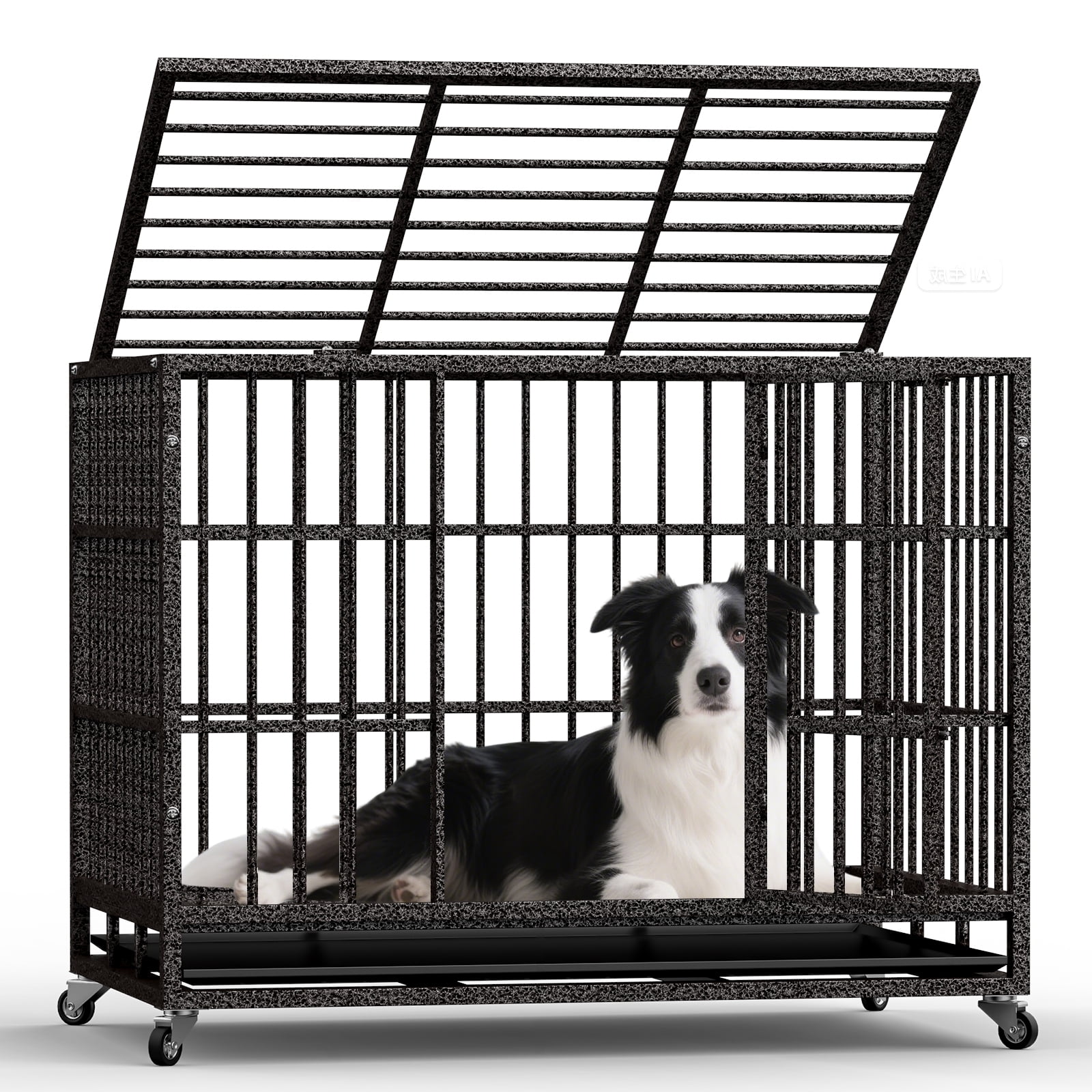 Petorldog 48" Heavy Duty Dog Crate – Escape Proof Kennel with ...