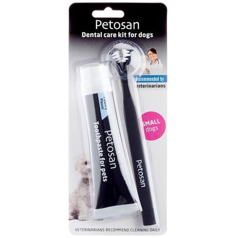 Petosan Dental Kit for Dogs with Toothbrush, Toothpaste and Microfiber ...