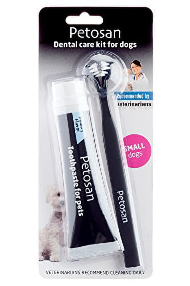 Petosan Dental Kit for Dogs with Toothbrush, Toothpaste and Microfiber ...