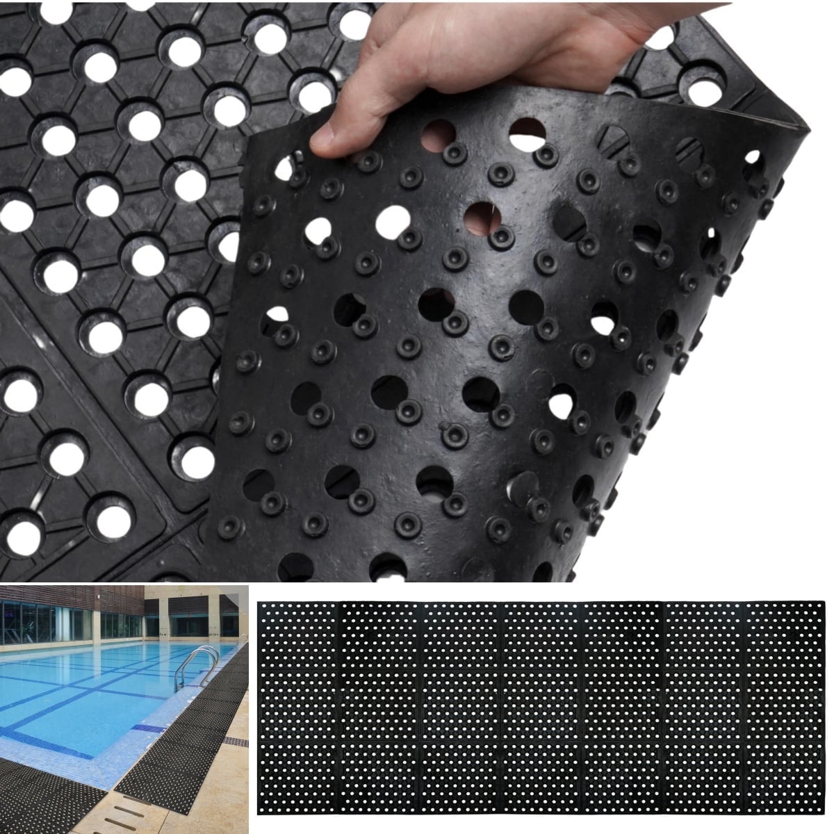 Free Shipping! Petoto 210 x 90cm Large Rubber Drainage Mat, Indoor ...