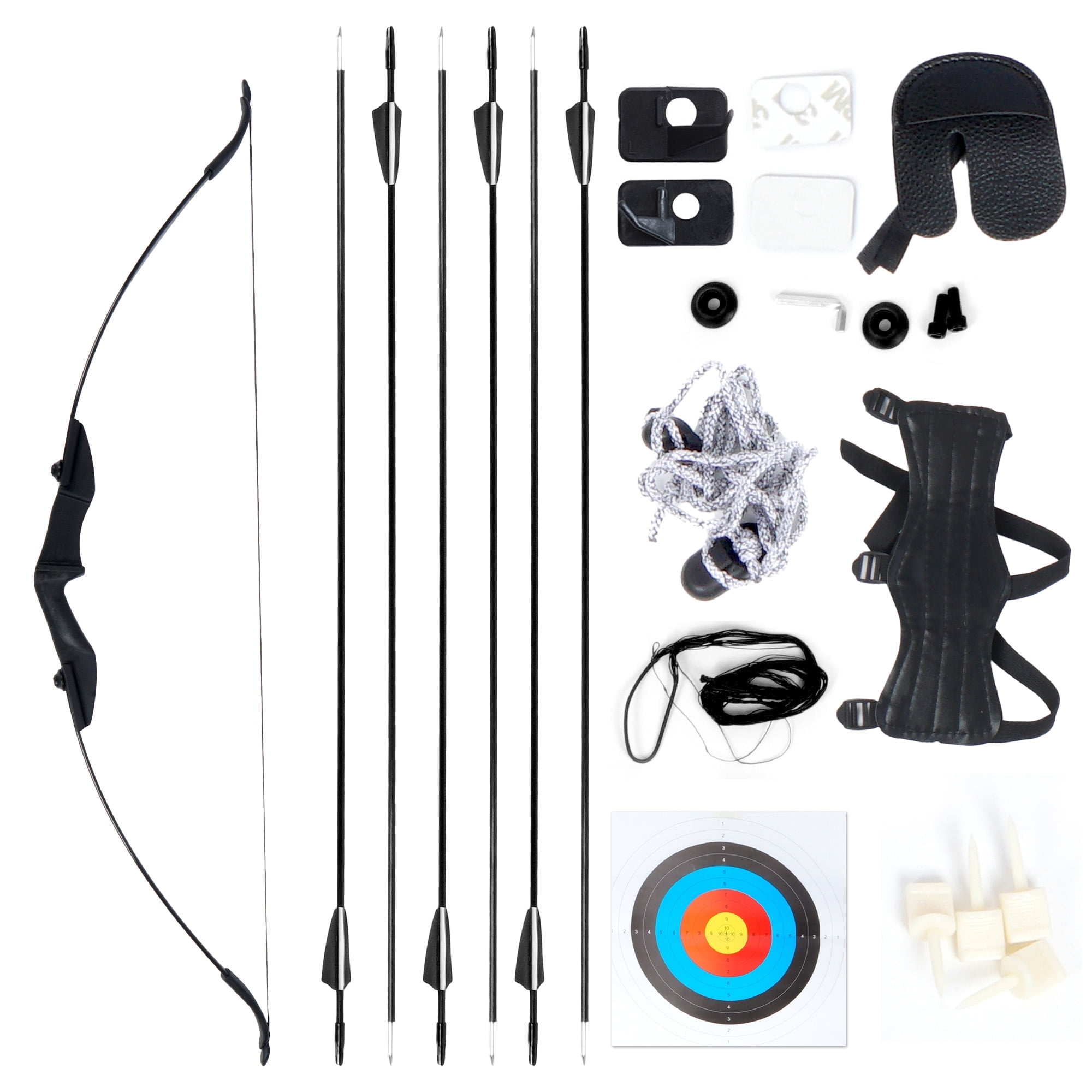 Petoto Bow and Arrow Set, 51" Recurve Bows for Adults/Beginners 30lbs ...