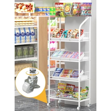 5 Tier Can Storage Dispensers Rack Holder, Can Rack Storage Holds to 60 ...