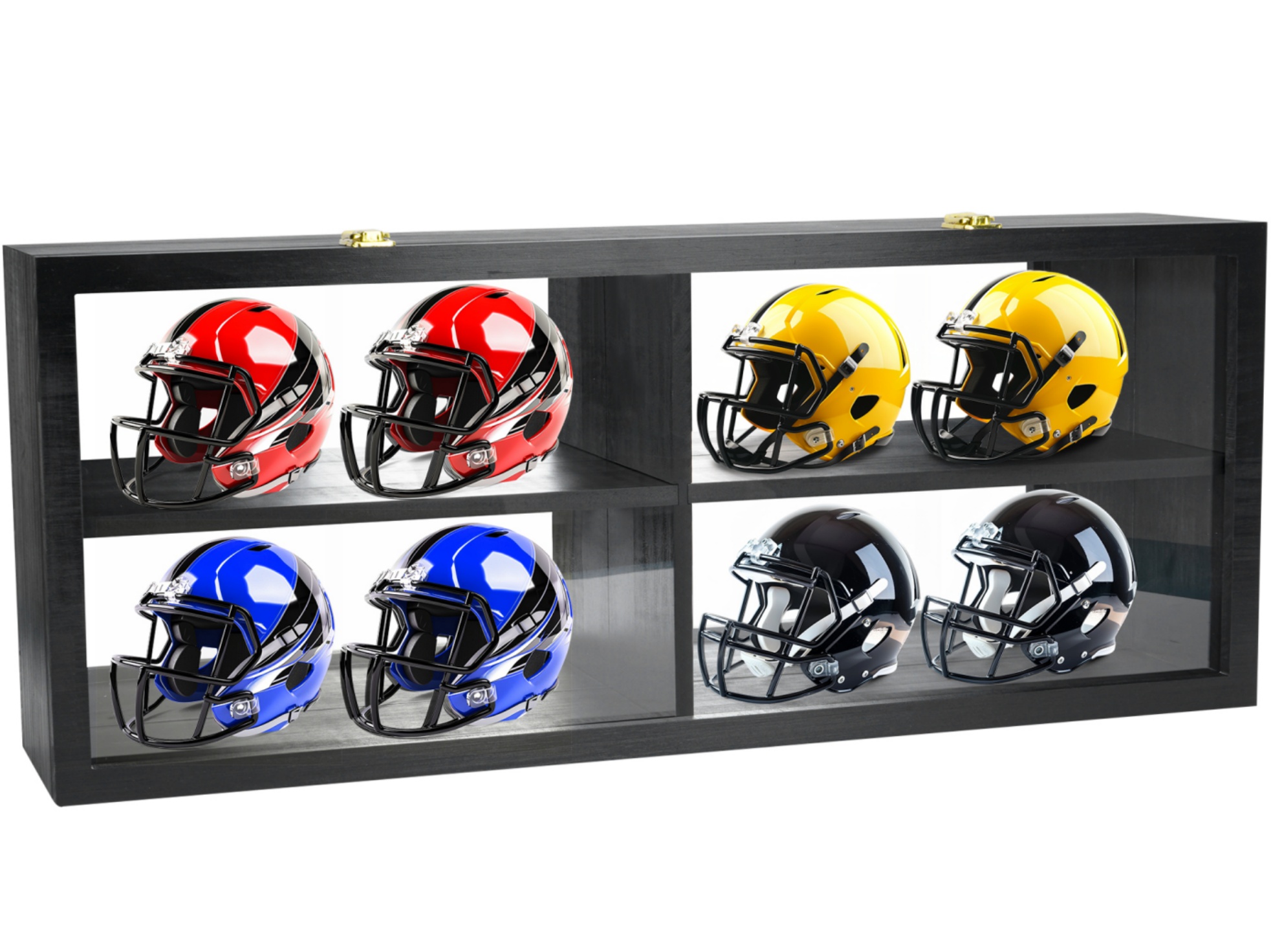 16 Mini Helmet Display Case Cabinet (Mirror Back) - Walmart.com