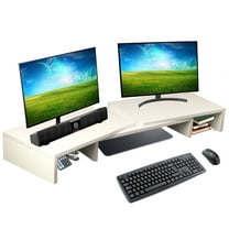 VIVO Black 26" Computer Stand | Clamp-on Desk Shelf | Desktop Screen ...