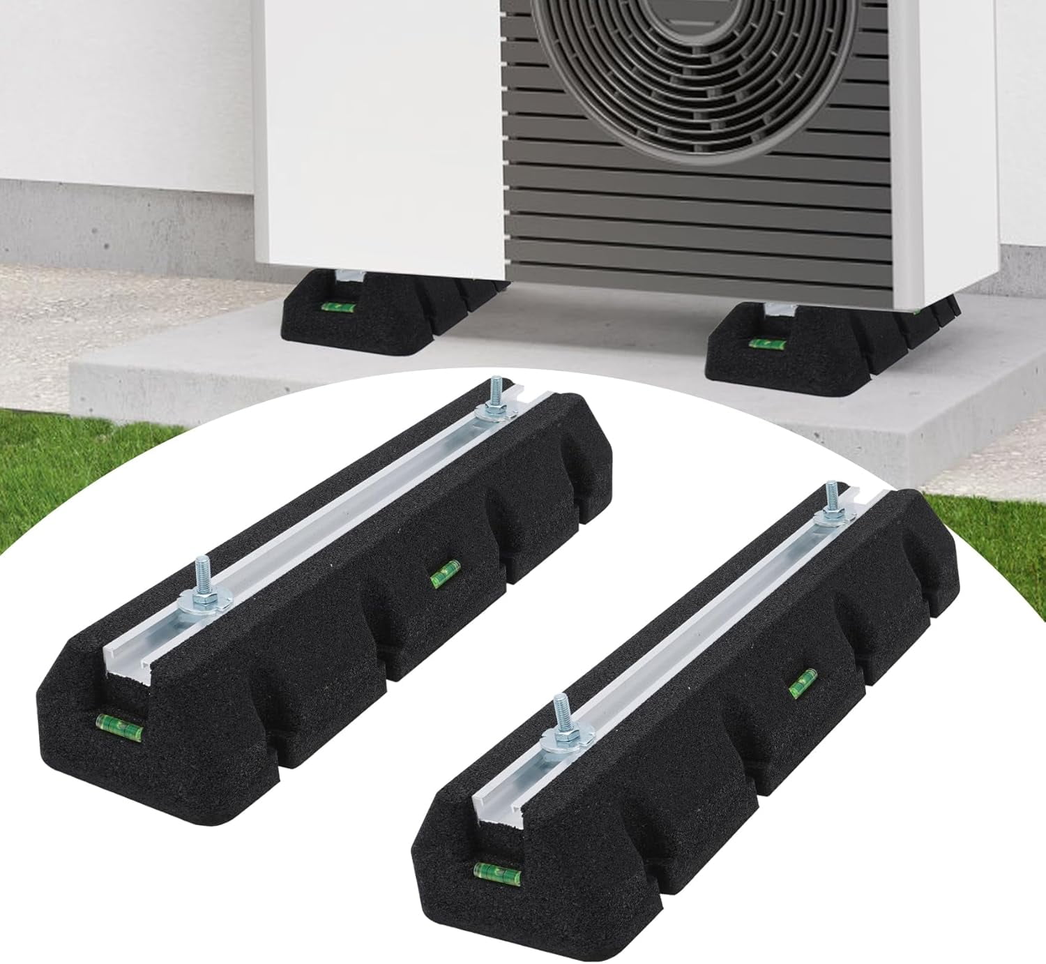 Petoto Floor Mounting Base Pad, Mini Split Pad for 9000-60000BTU ...