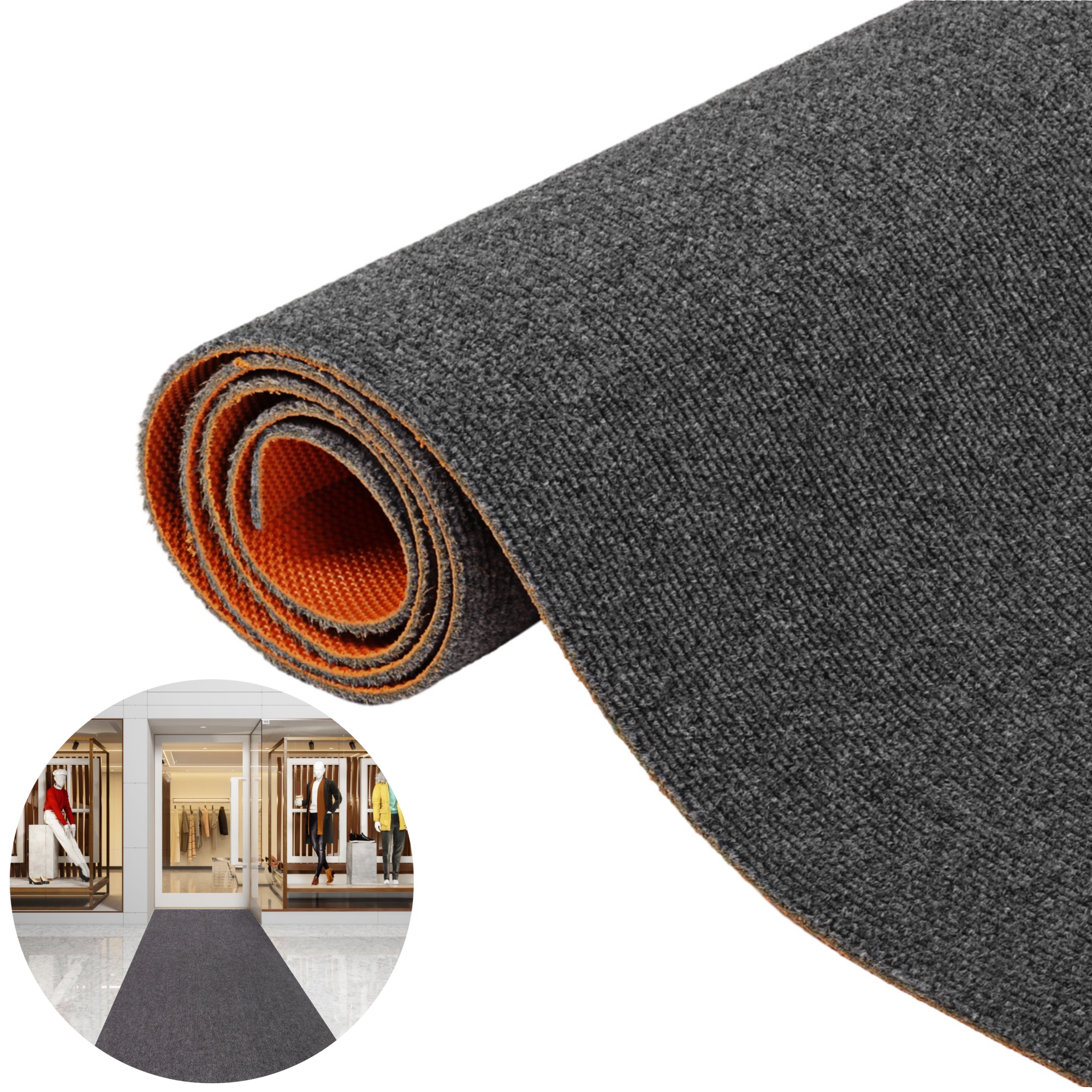 Guardian Platinum Series Indoor Wiper Floor Mat, Rubber with Nylon ...