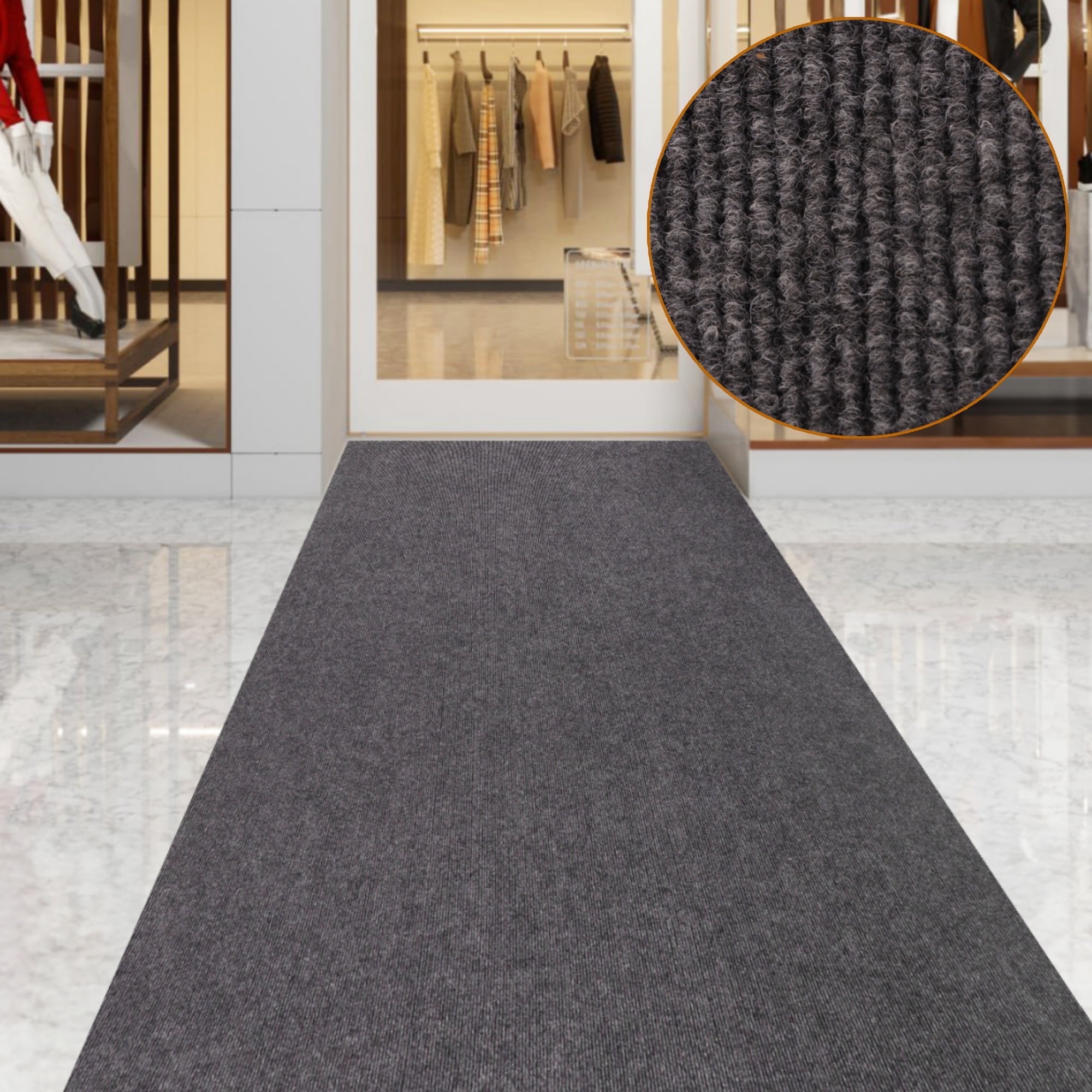 Petoto Carpet Runner, 10ft x 4ft Commercial Floor Mat, Non-Slip ...