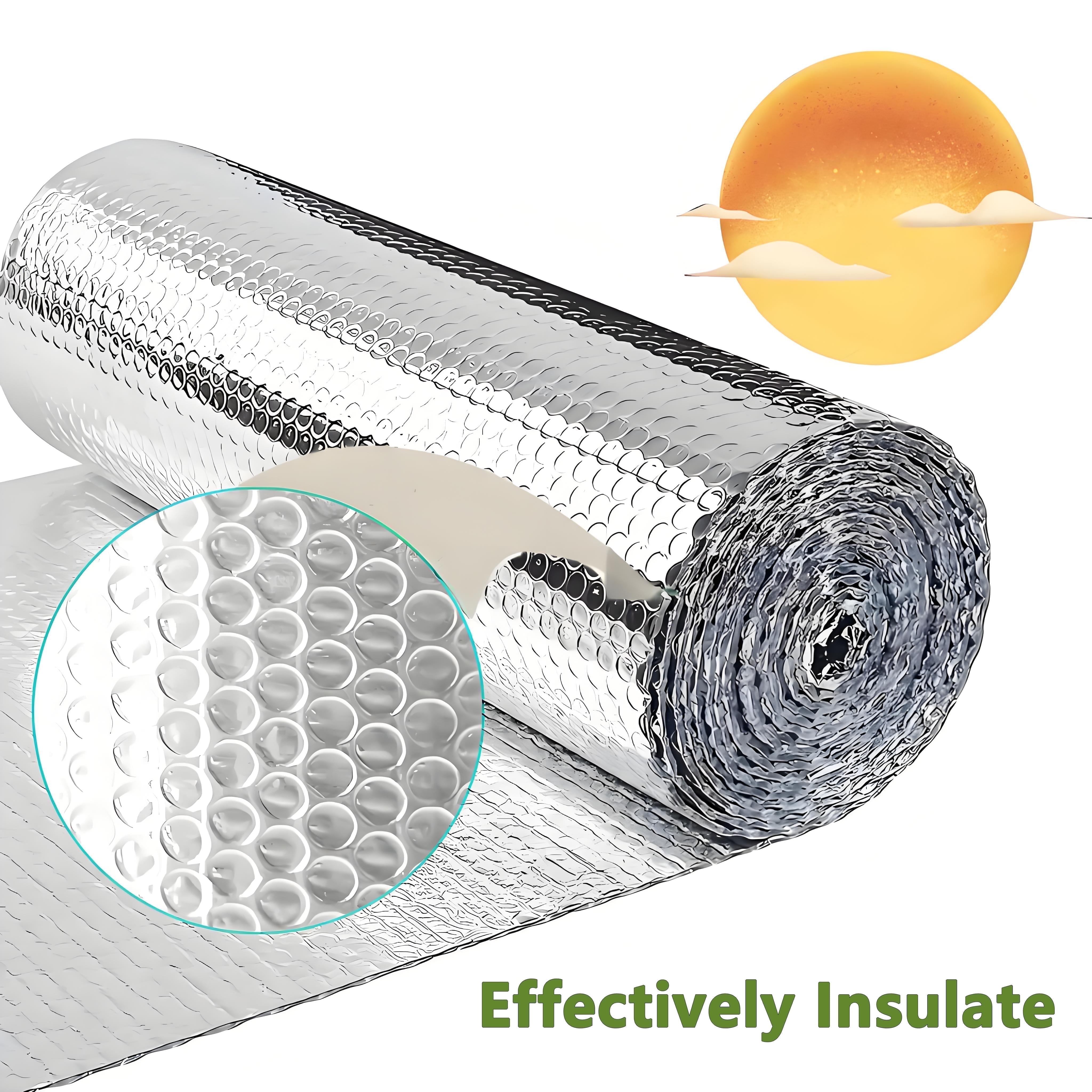Petoto Reflective Insulation Roll, 24“ x 33‘ Versatile Thermal Barrier ...