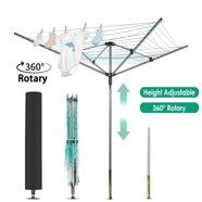 Gomok Umbrella Drying Rack, Rotary Outdoor Dryer Clothes Line 4 Arms ...