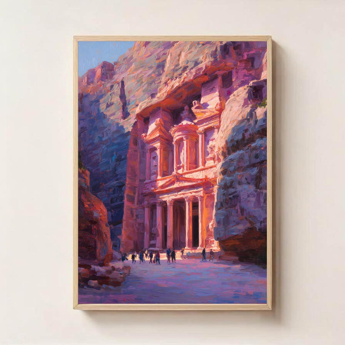Petra Jordan Wall Art Print, Ancient City Digital Download, Desert ...